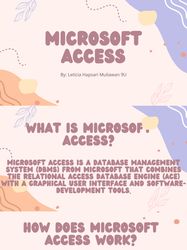 Microsoft Access | PDF