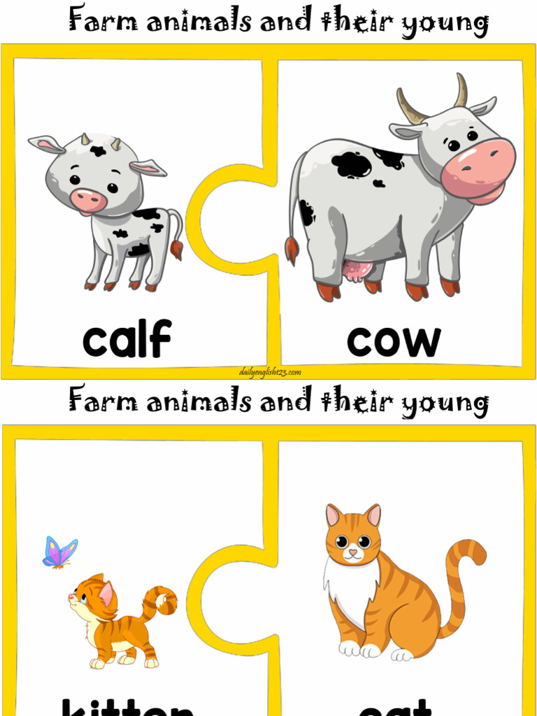 Farm Animals and Their Babies | PDF