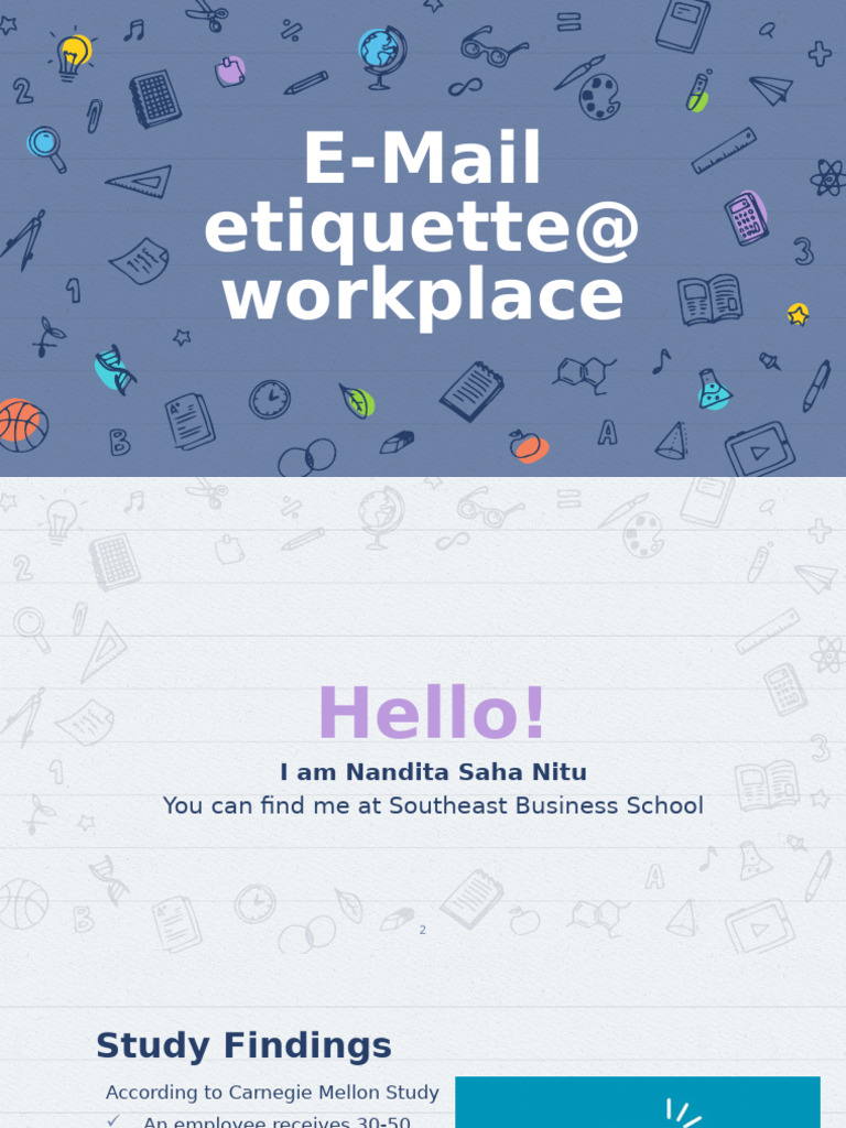 E-Mail Etiquette@workplace | PDF