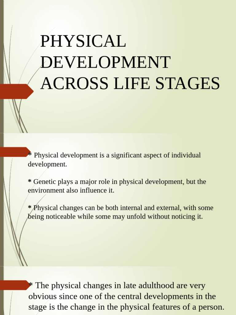 Ped Chapter 5 Physical Development Across Life Stages | PDF