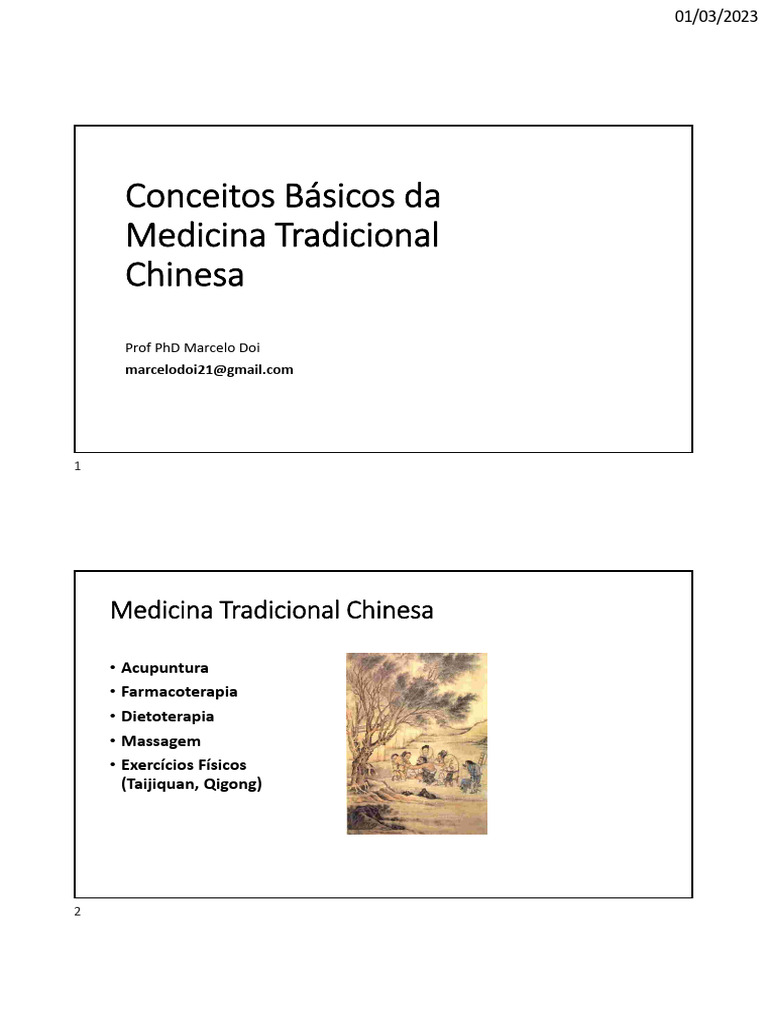 Aula 05 - Conceitos Básicos Da Medicina Tradicional Chinesa | PDF
