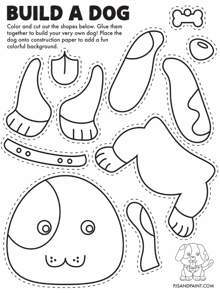 Build A Dog Craft - Pjs and Paint | PDF