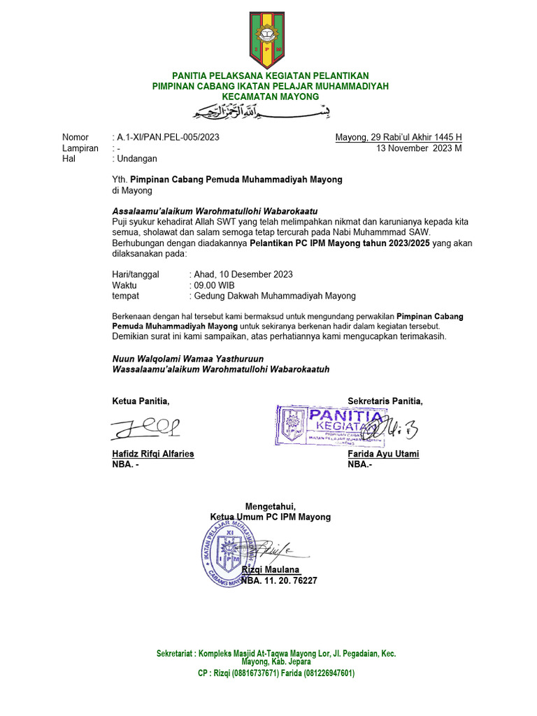 005 Undangan Pcpm-1 | PDF