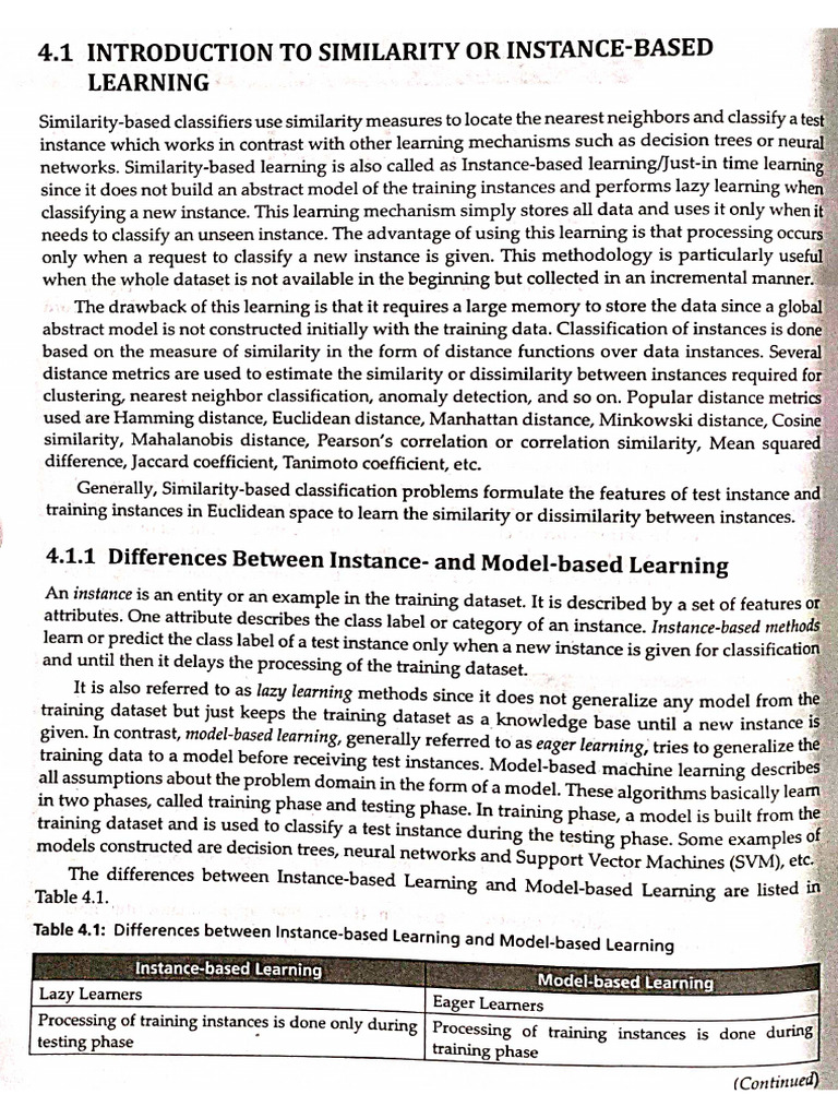 Instance Based Learning | PDF