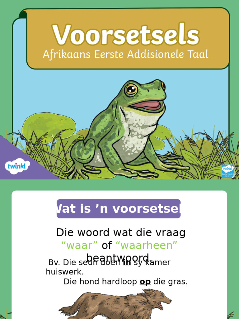 Za Fal 1708352216 Voorsetsels Powerpoint - Ver - 1 | PDF