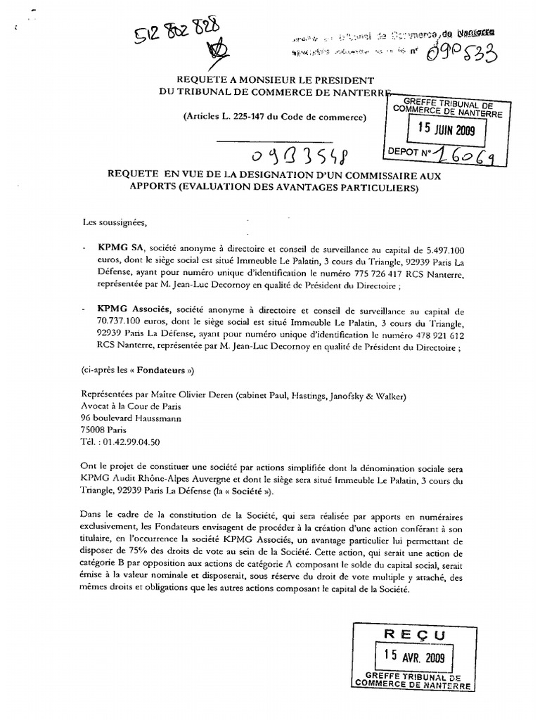 KPMG Request To TBC | PDF