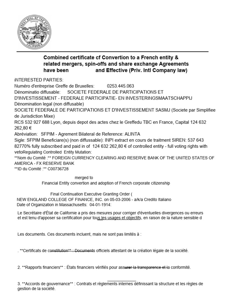 Business Entity Filing Acknowledgment - Draft | PDF