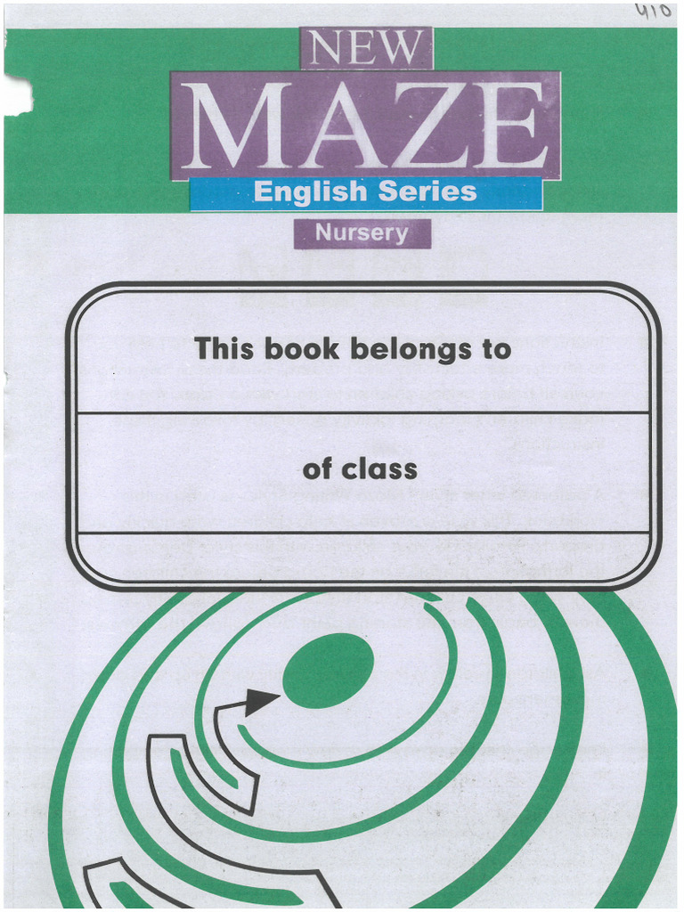 Maze English Series (Nursery) Pre-Year 2a | PDF
