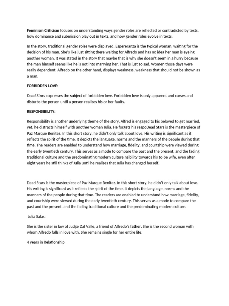 Feminism Criticism | PDF