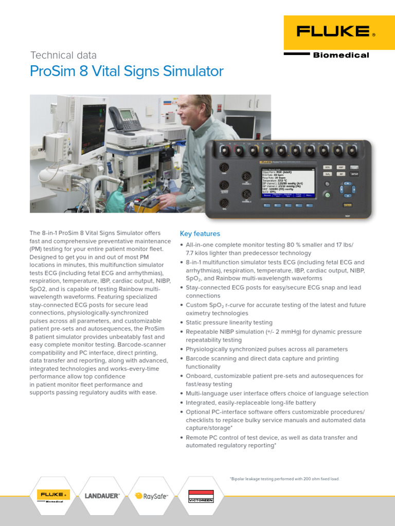 Prosim 8 Datasheet en | PDF