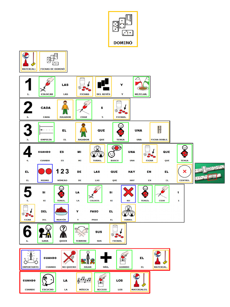 Explicación Juego Dominó | PDF