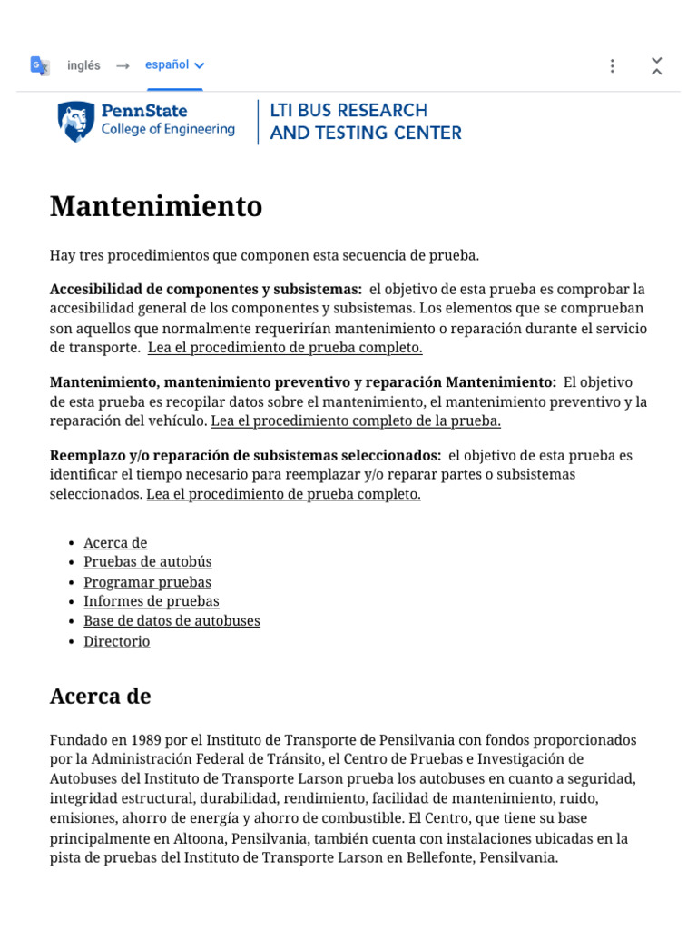 Mantenibilidad - Ingeniería de Penn State | PDF