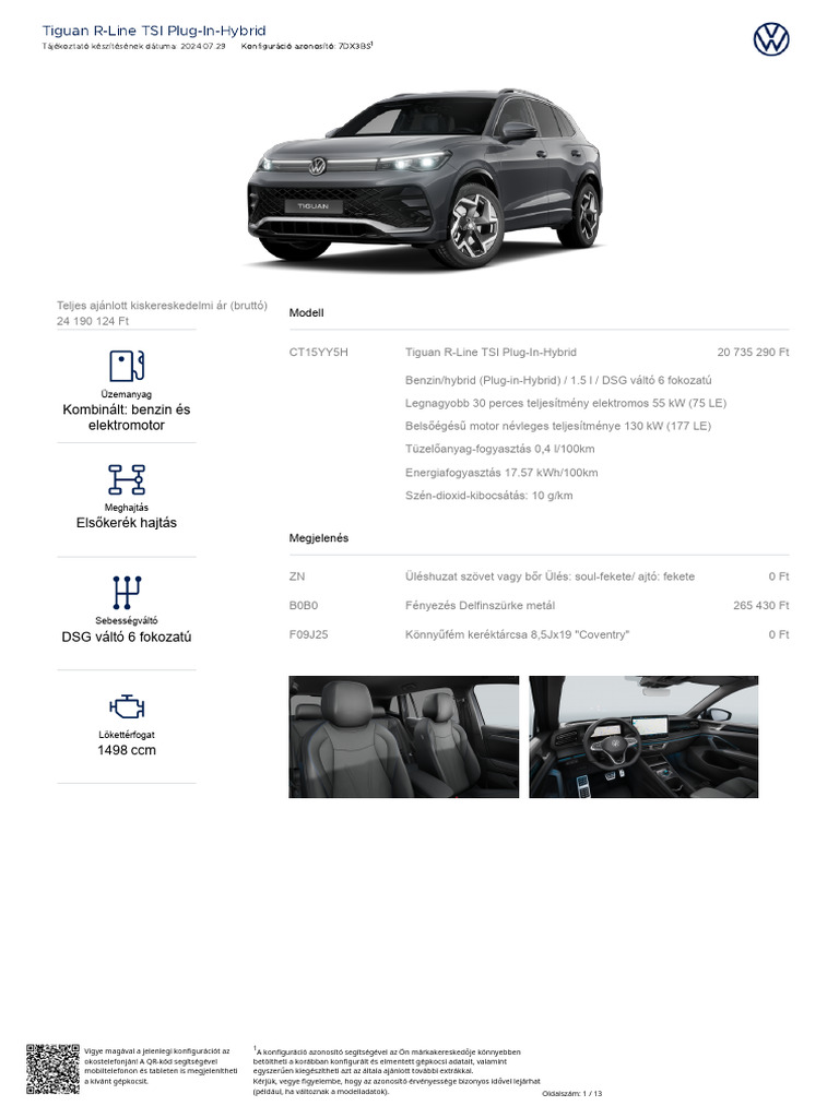 VW Tiguan R-Line TSI Plug-In-Hybridoffer - 7DX3BS - 29 - 7 - 2024 | PDF
