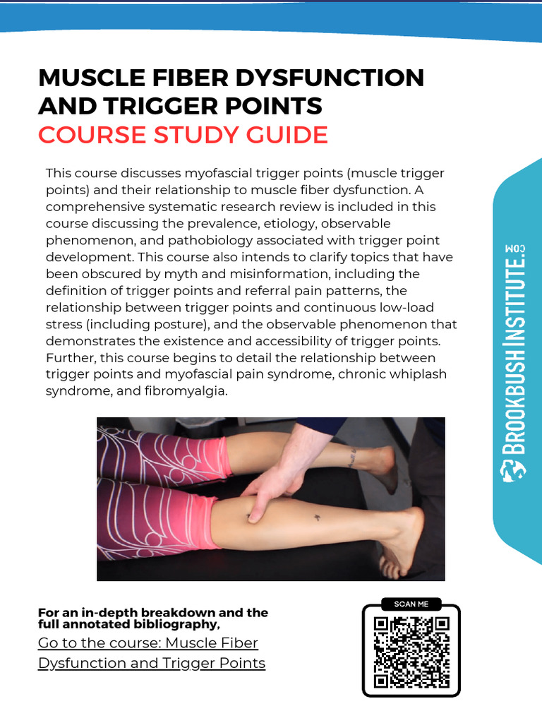 Muscle Fiber Dysfunction and Trigger Points Study Guide | PDF