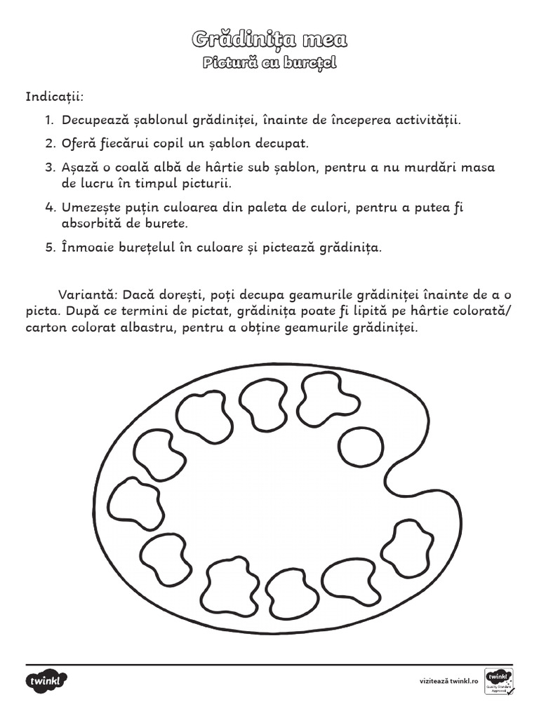 Gradinita Mea Pictura Cu Buretel Grupa Micahxhdhd | PDF
