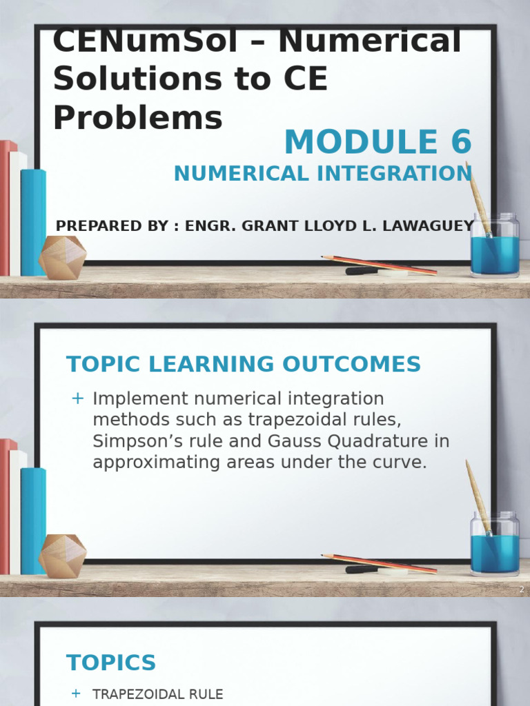 Numerical Integration Pdf