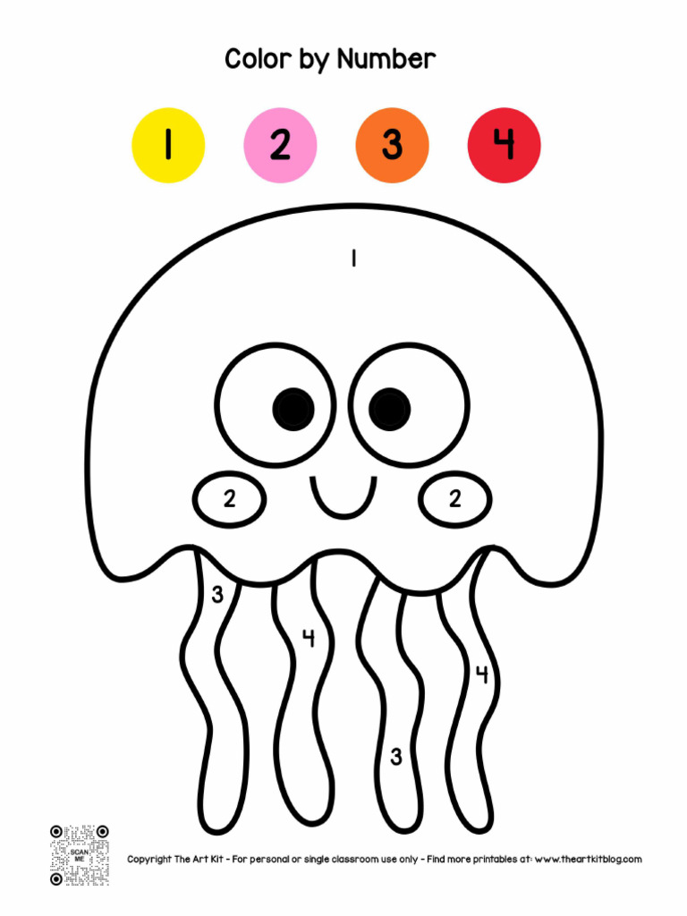Color by Number Octopus - The Art Kit | PDF