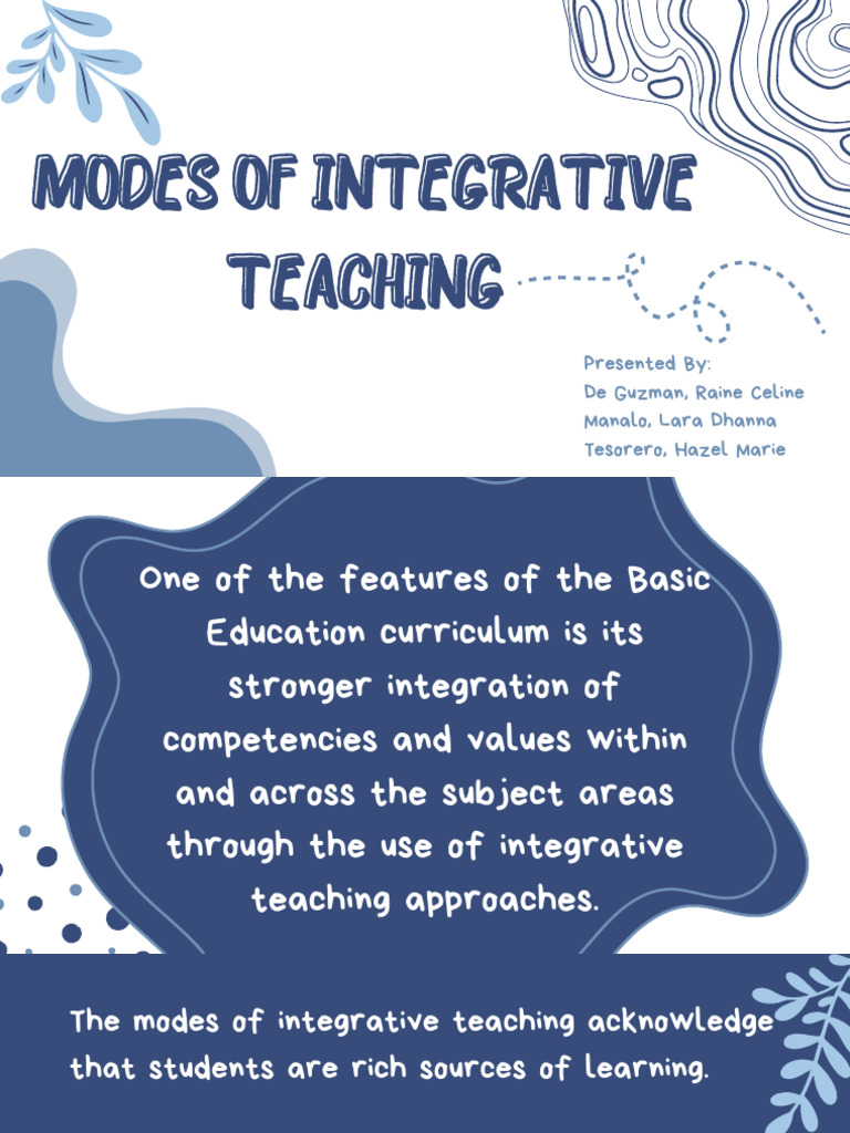 Modes of Integrative Teaching | PDF | Learning | Inquiry