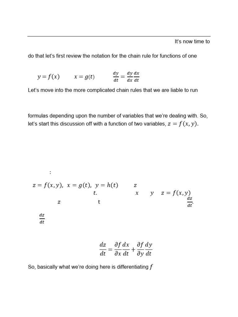 Unit1 - Chain Rule | PDF