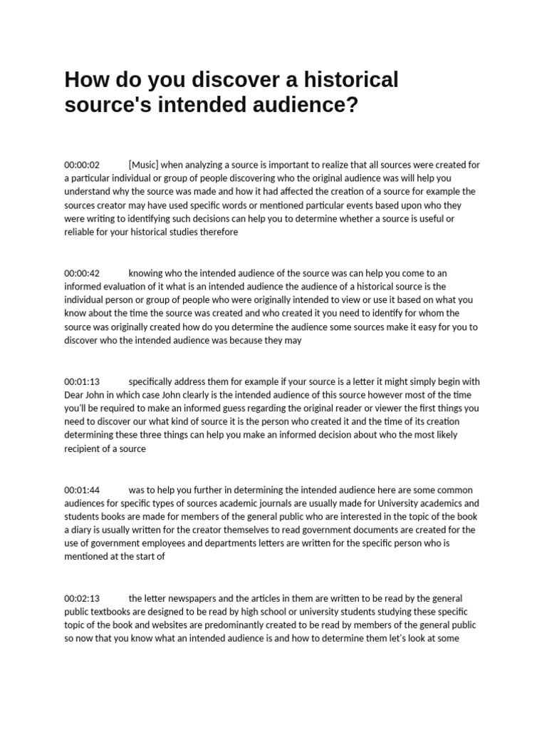 How Do You Discover A Historical Source | PDF