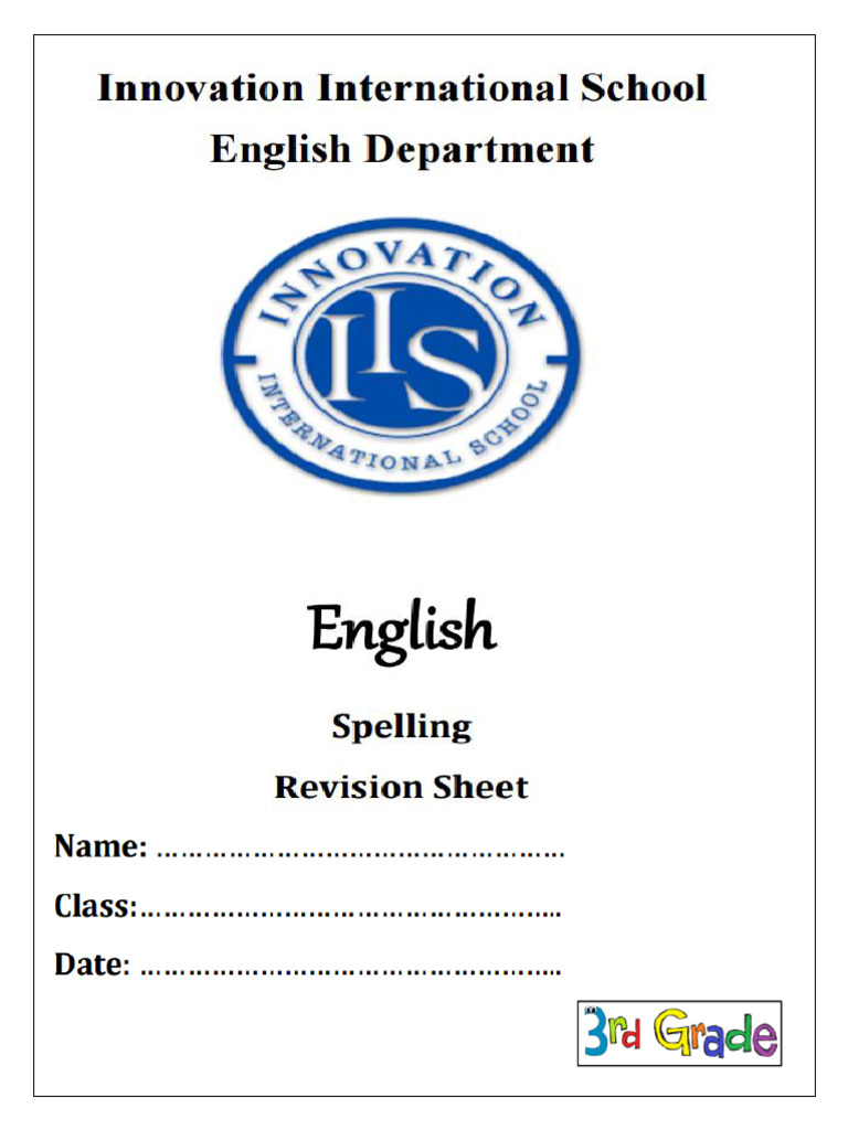 Spelling Revision 2nd Term | PDF