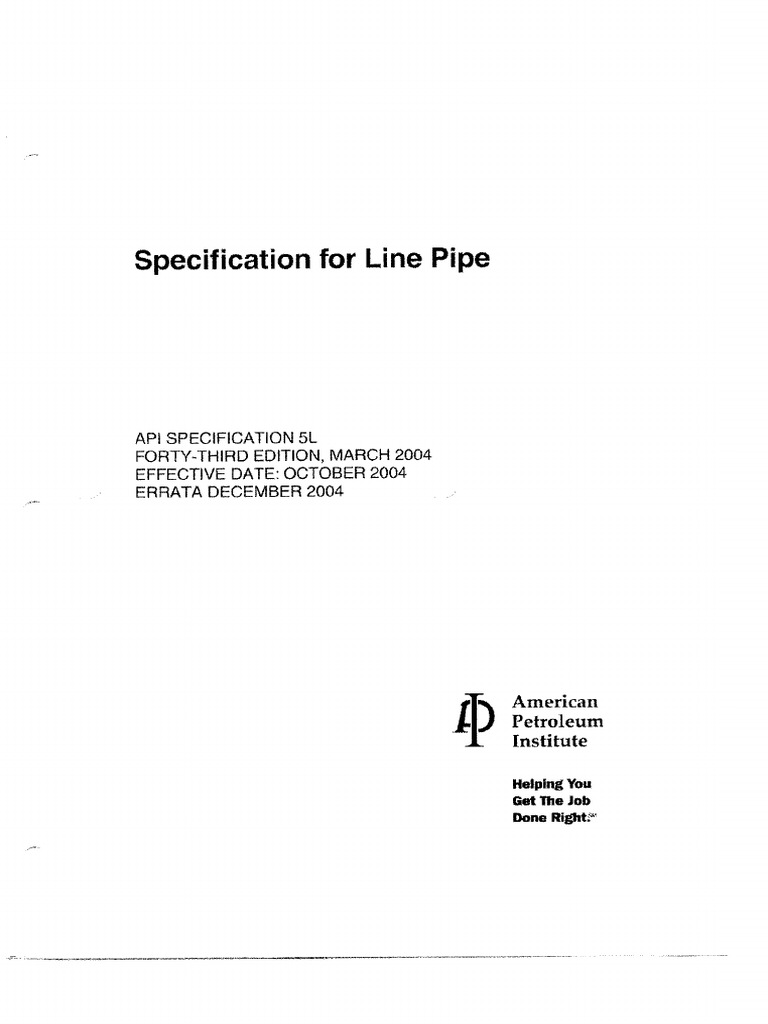 Api Specification 5L.3-2004 | PDF