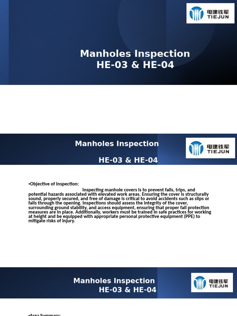 Manhole Inspection | PDF