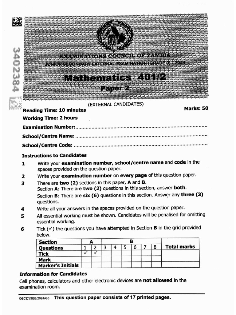 G9 Math P2 2024 Ext | PDF