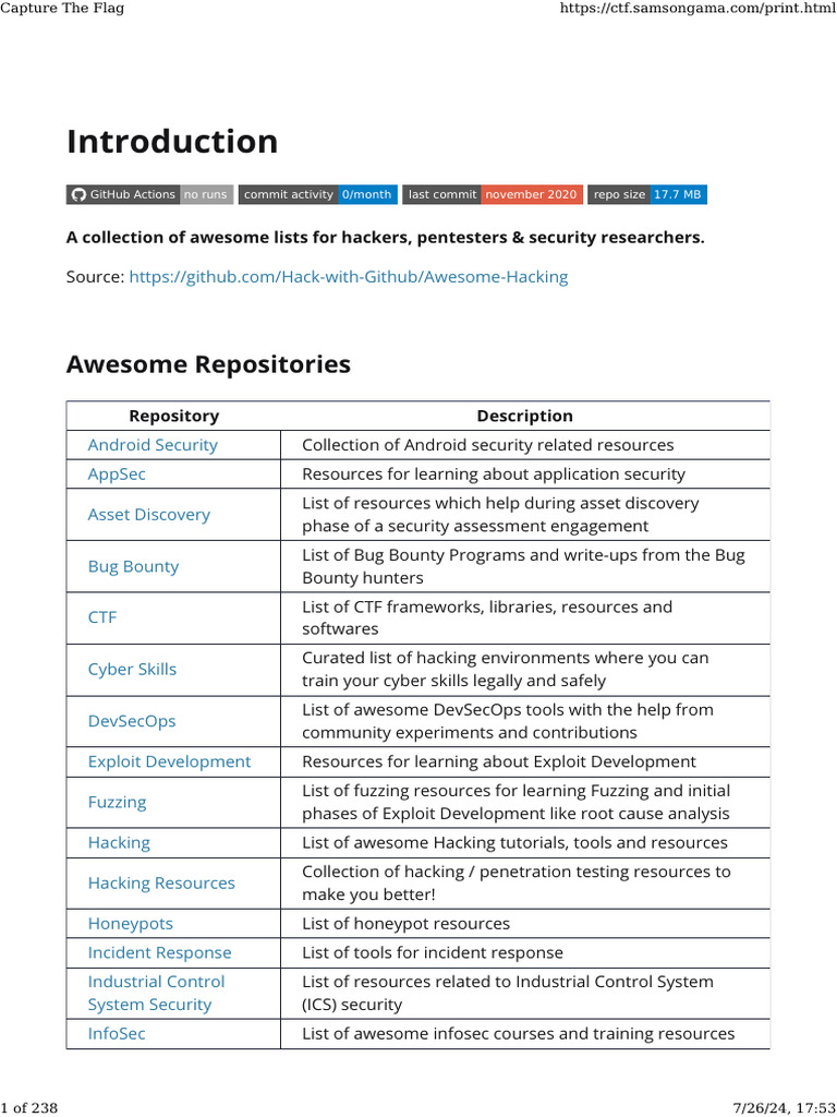 Capture The Flag | PDF