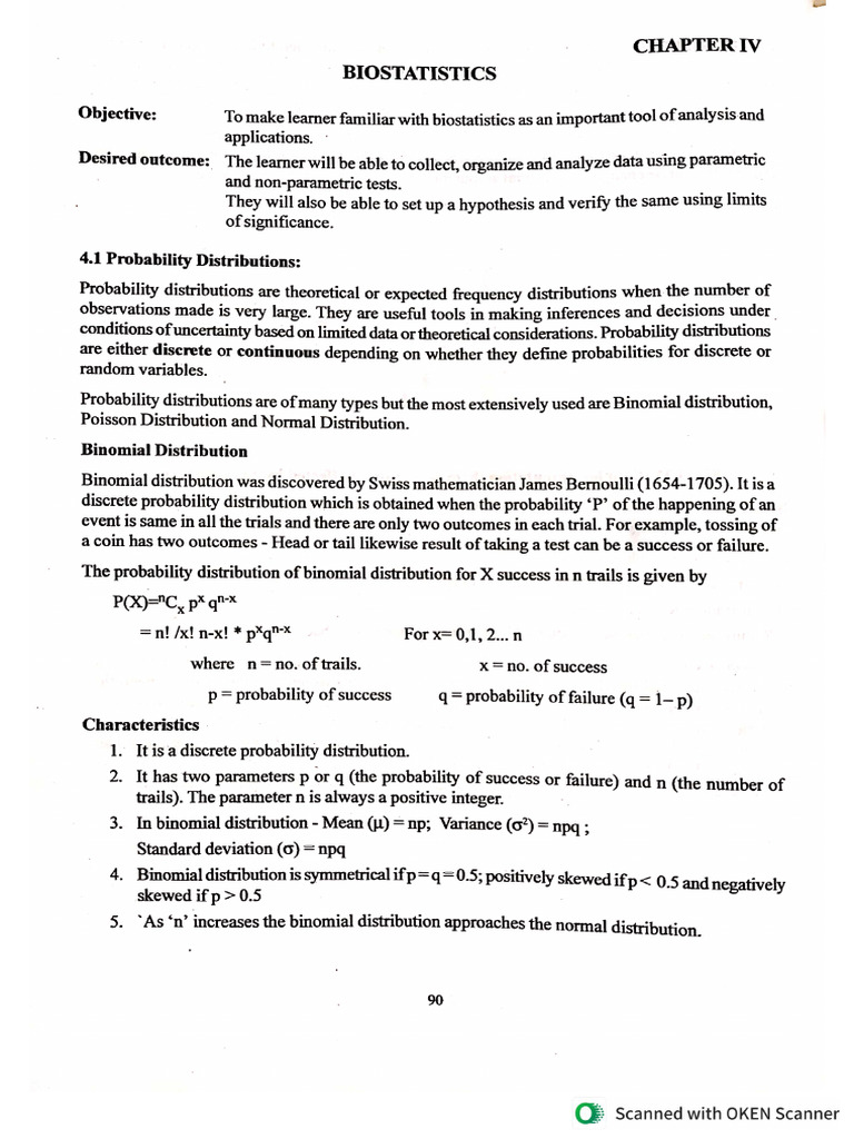 Biostatistics Sem V | PDF