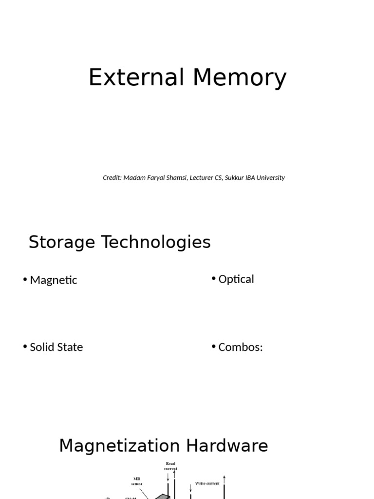Chapter 6 - External Memory | PDF