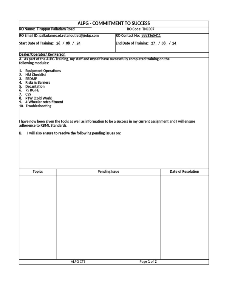 ALPG CTS.v2 - 20052021 | PDF