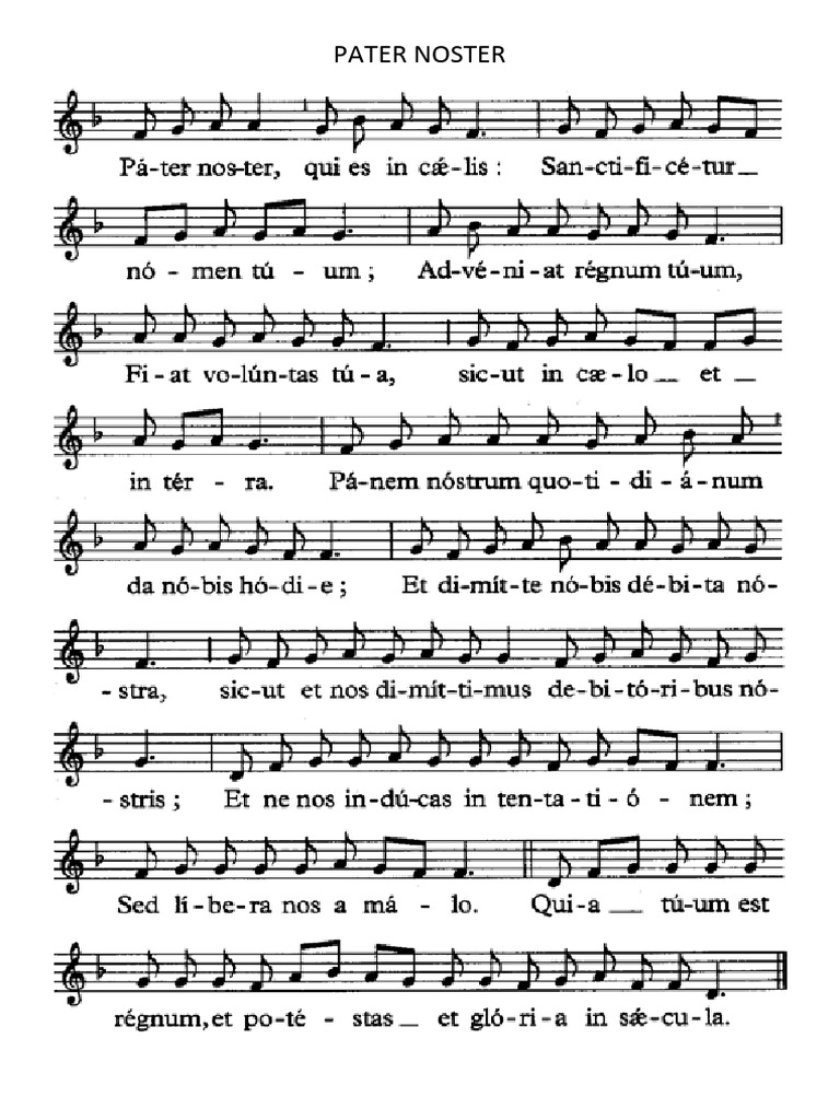 Pater Noster - Latin | PDF