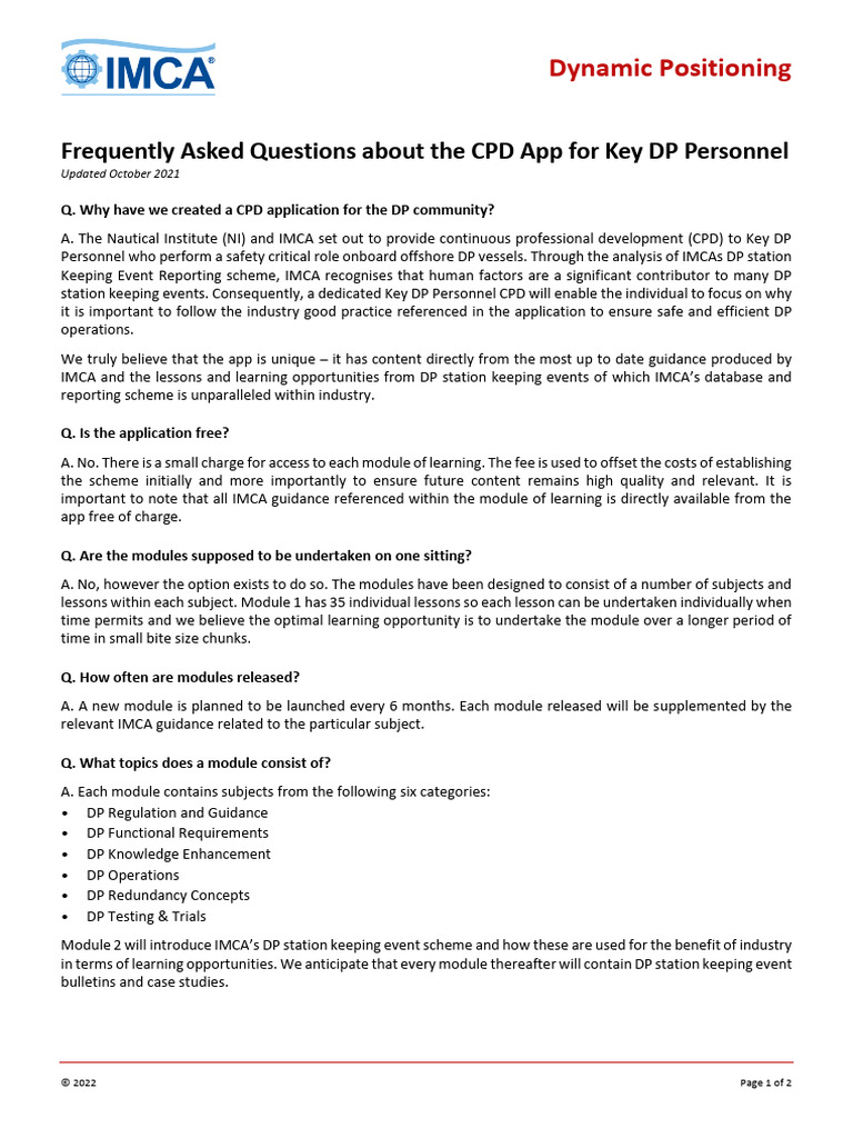 Dpo CPD Faqs October 21 | PDF