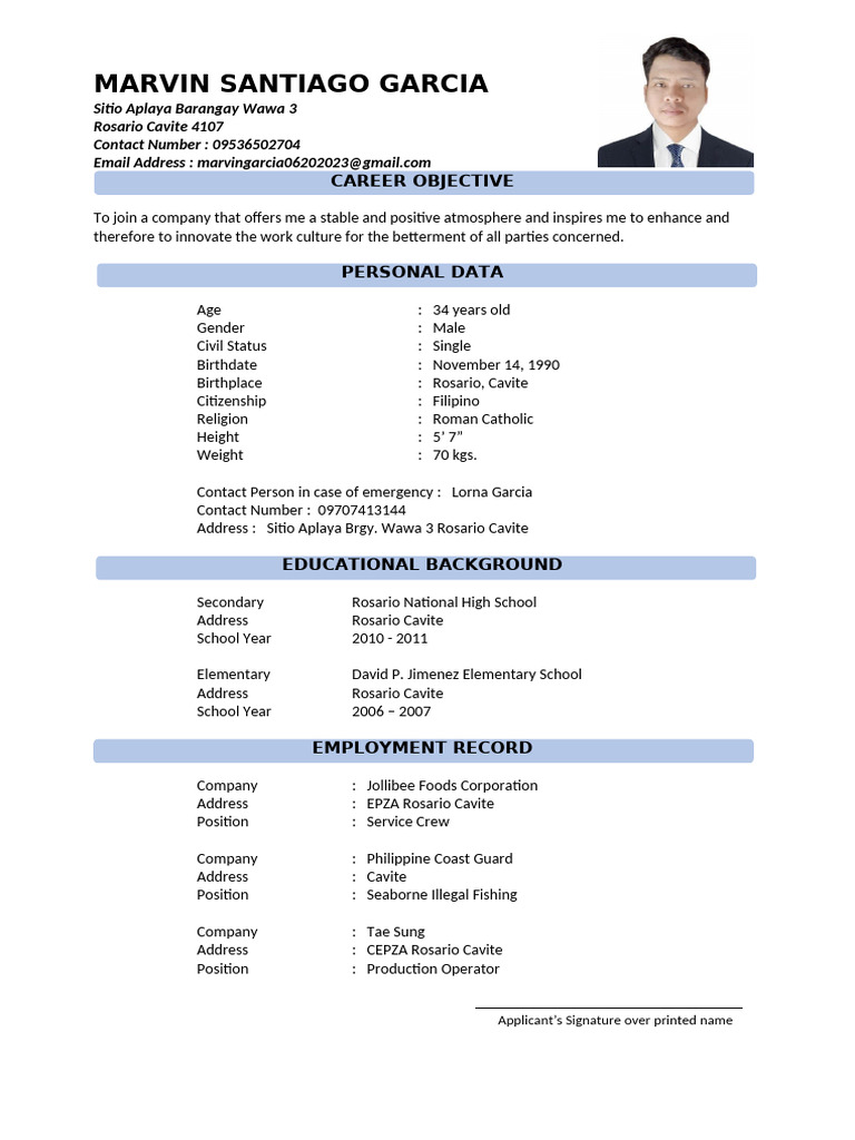 Resume Ko | PDF