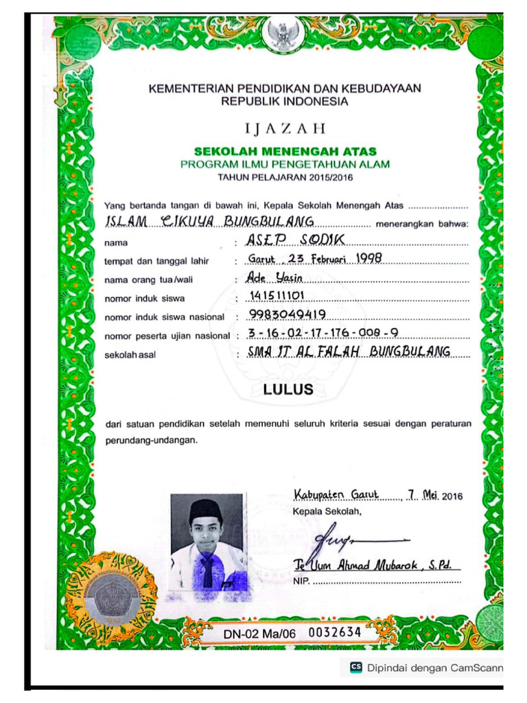 Asep Sodik Sma | PDF