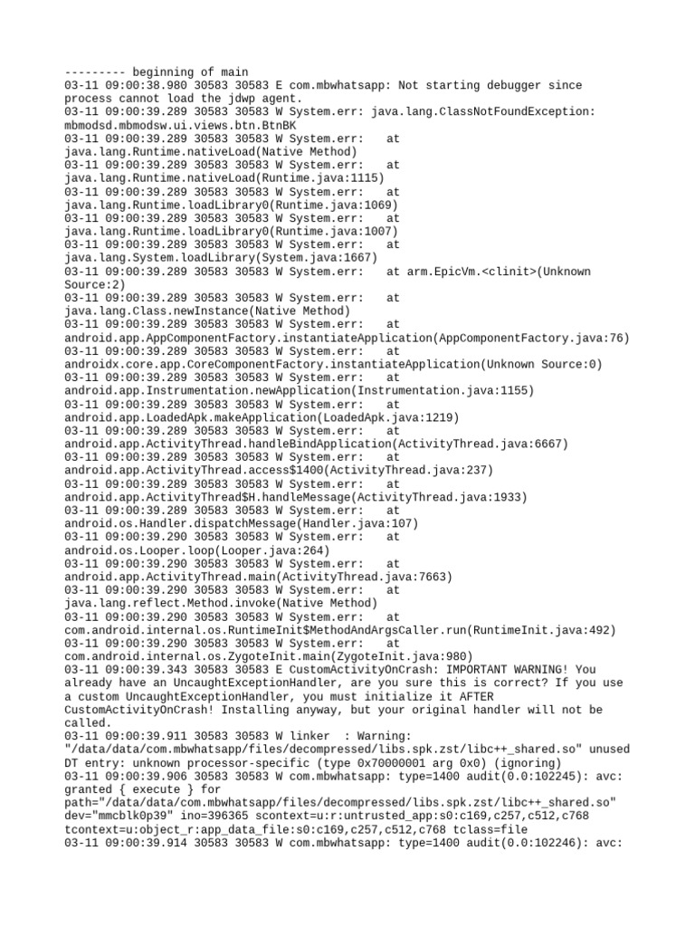 Logcat | PDF