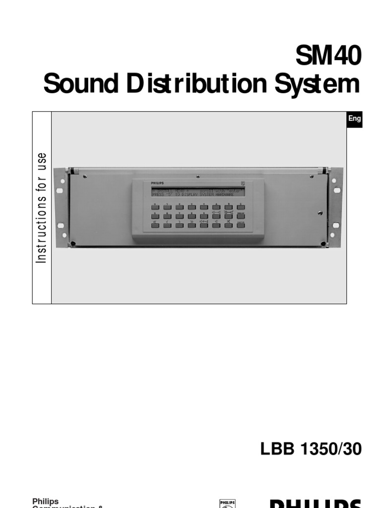 Philips SM40 Sound Distribution Ds | PDF | Ac Power Plugs And Sockets ...