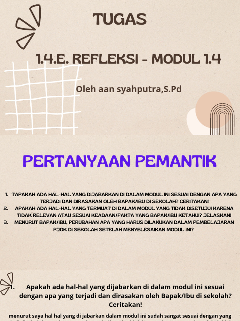 1.4.e. Refleksi - Modul 1.4 | PDF