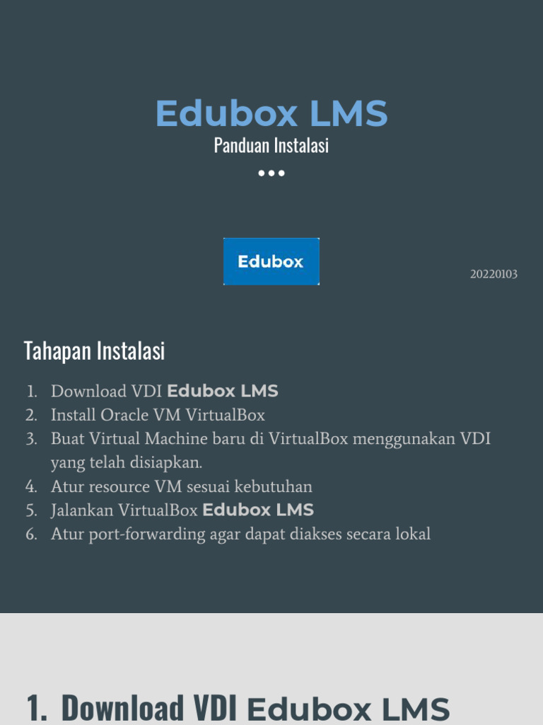 Panduan Instalasi Edubox LMS | PDF