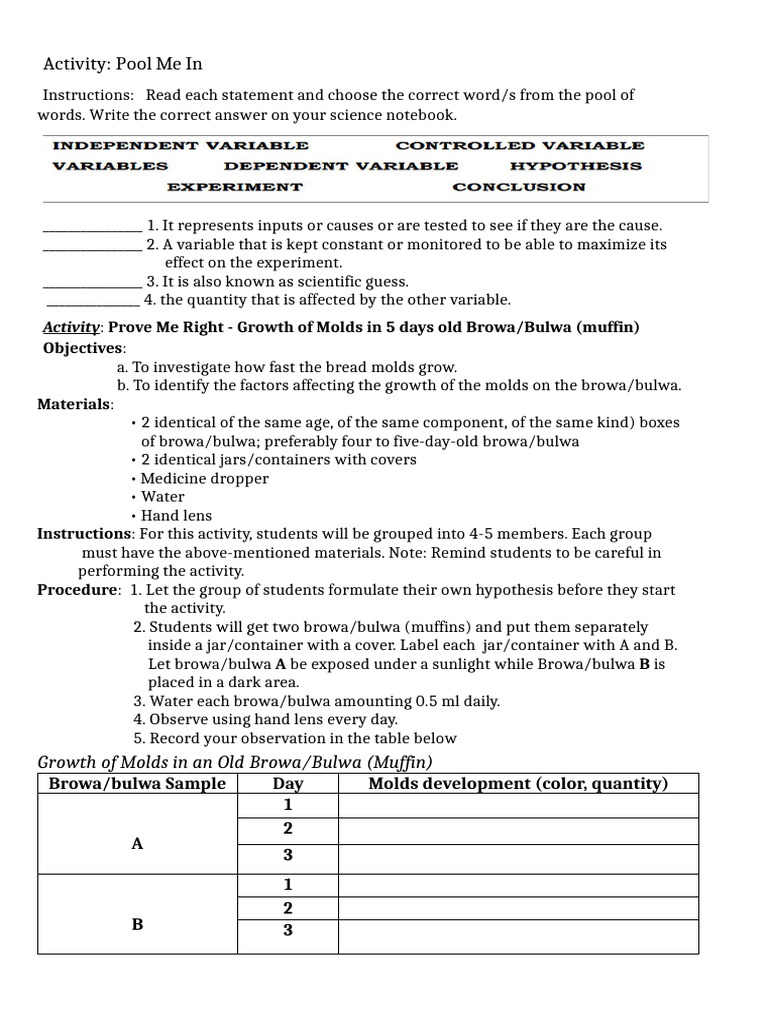 LEsson 5 Scie | PDF
