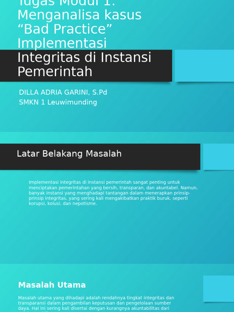 Anti Korupsi Dilla | PDF