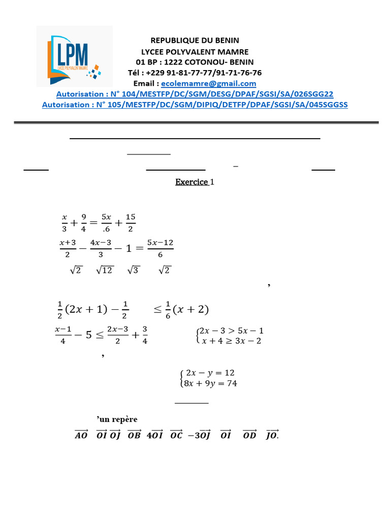 Cap Sti Devoir | PDF