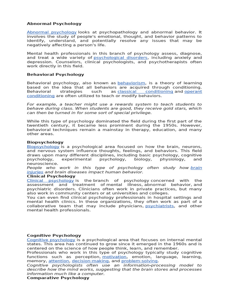 Abnormal Psychology | PDF