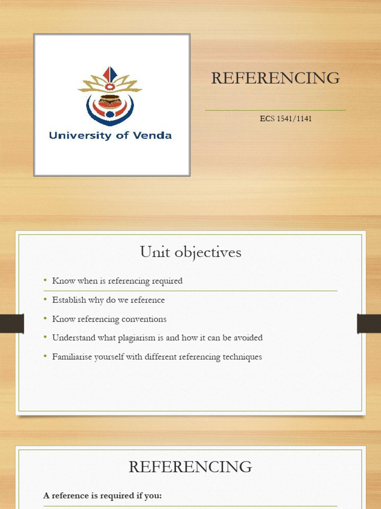 Referencing Part One | PDF