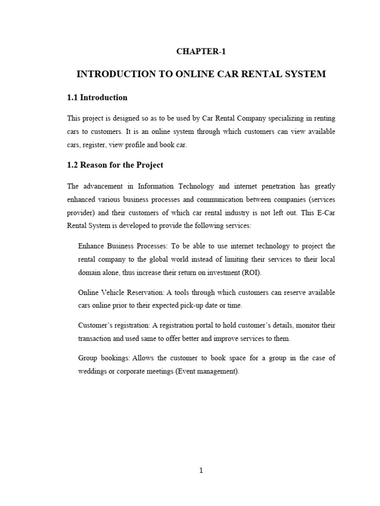 Car Rental System Pro | PDF