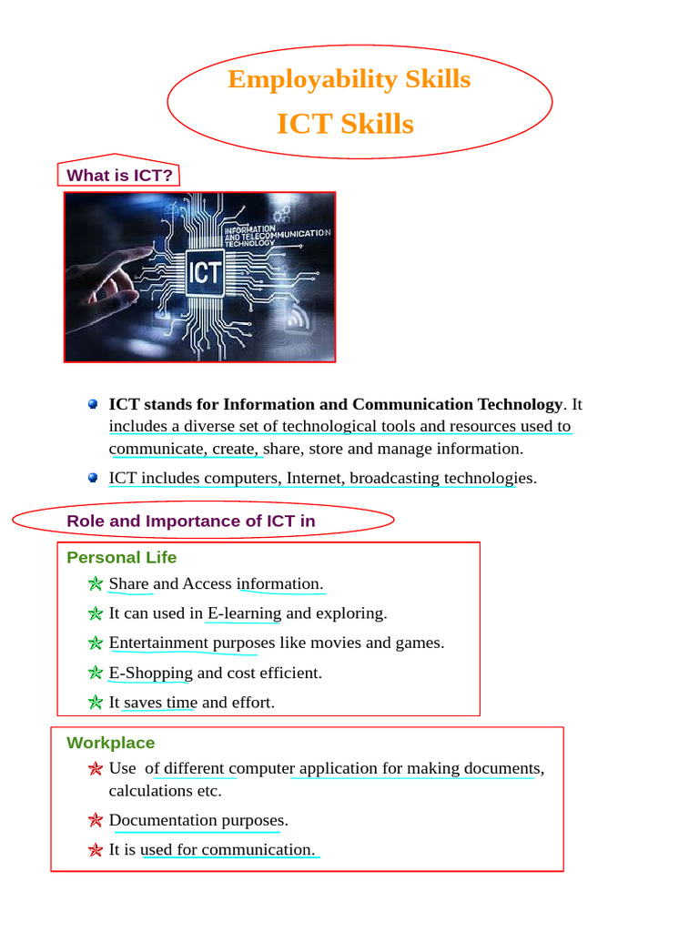 ICT Skills | PDF