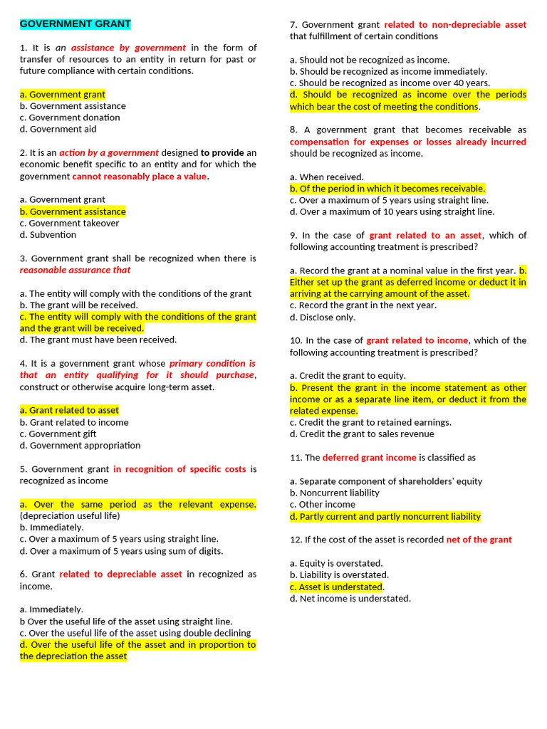 Intermediate Accounting 1 Theories Answers Pdf Depreciation