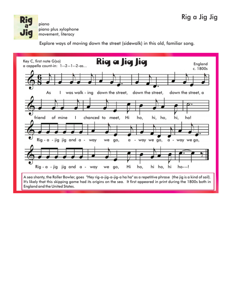 Rig A Jig Jig Pdfs | PDF | Linguistic Morphology | Languages