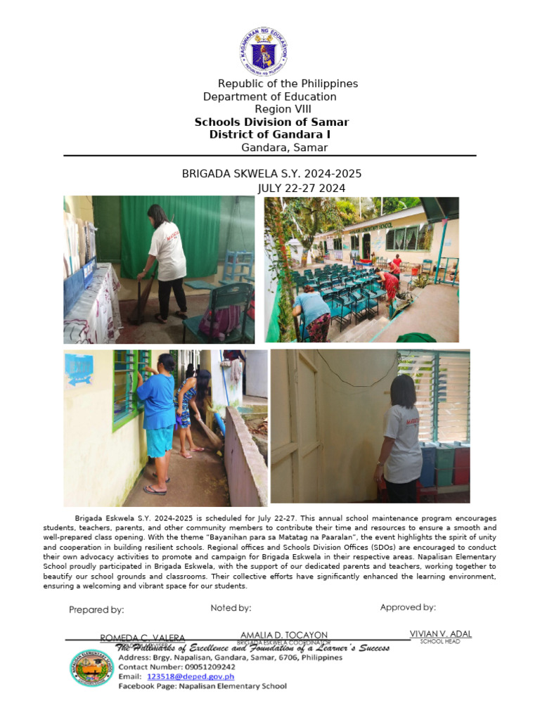 Brigada Skwela 2024 Picto Narrative Report | PDF